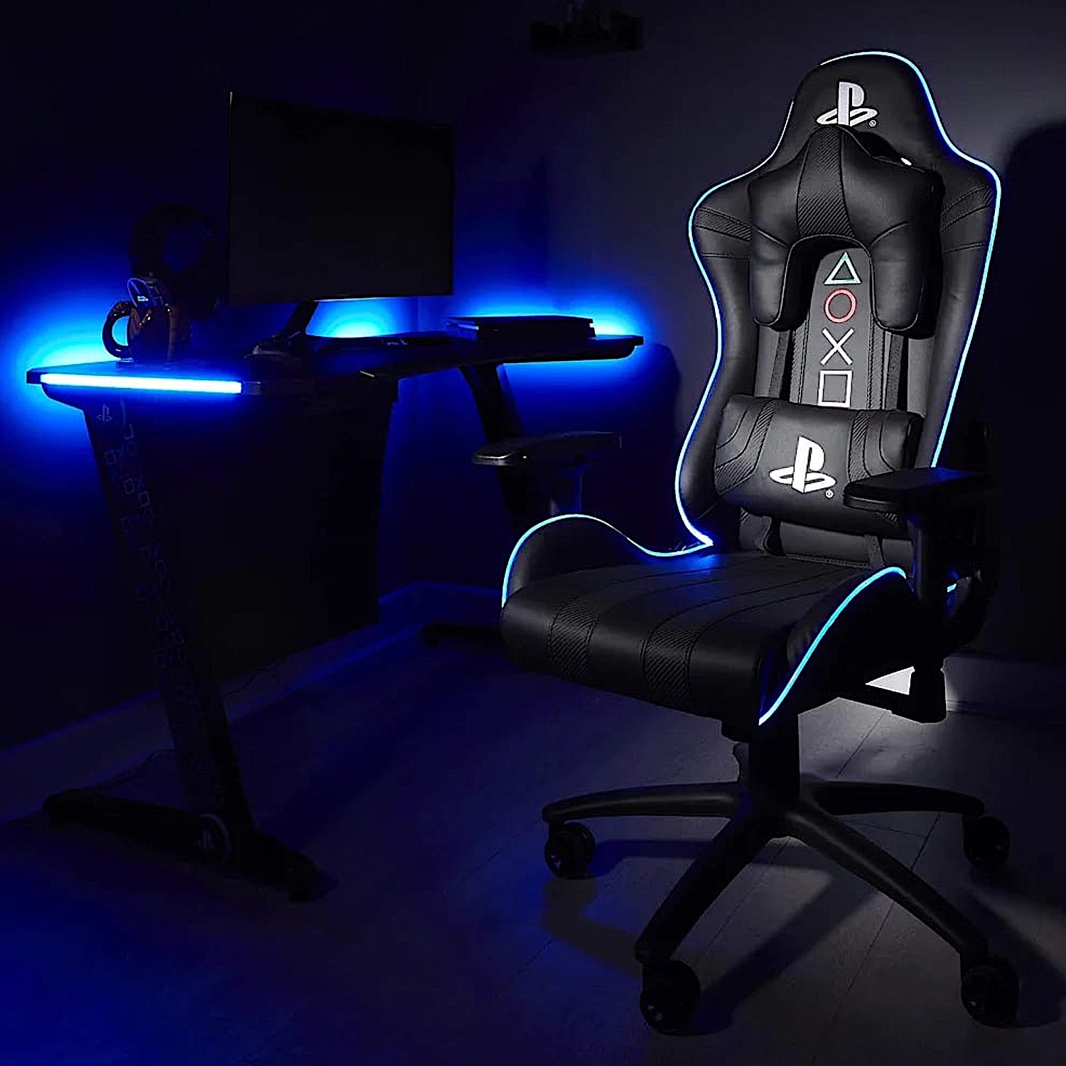 X Rocker PlayStation Icons RGB Gaming Chair | Official PS Design – Game ...