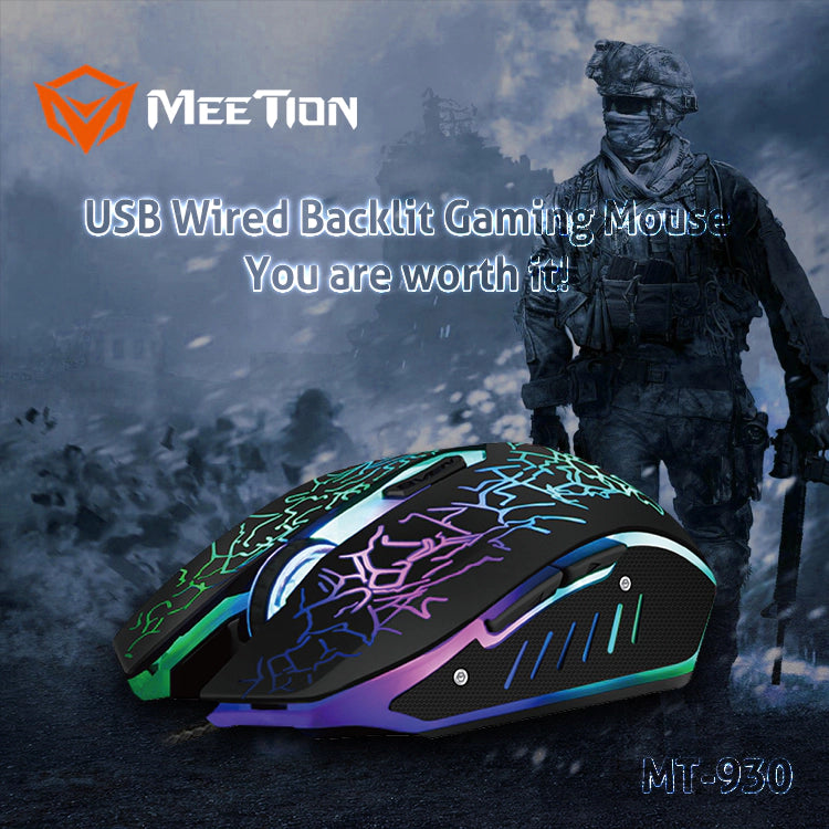Meetion LED Wired Backlit Gaming Mouse M930 – Game Bros LB