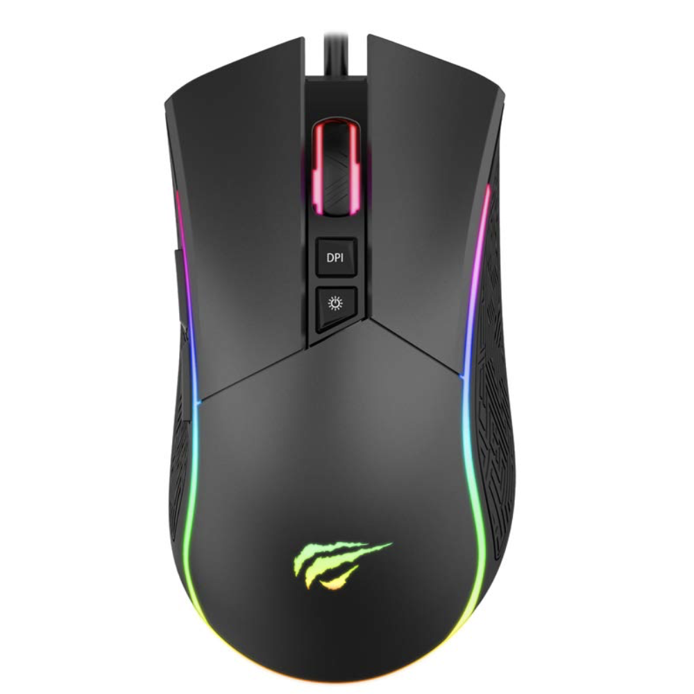 Havit MS1001 Wired Gaming Mouse 4800 DPI with RGB Light – Game Bros LB